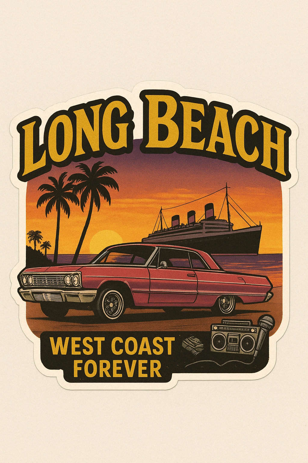 Long Beach Sticker – StickerNationLA